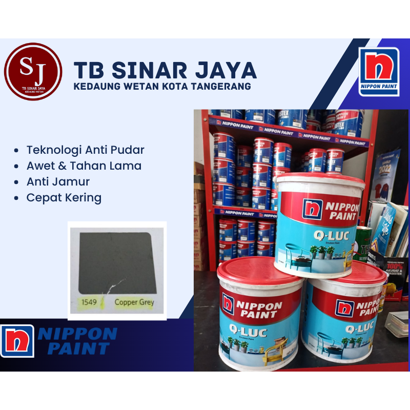 Jual Cat Tembok Interior Qluc Cat Tembok Warna Nippon Paint Galon 5Kg ...
