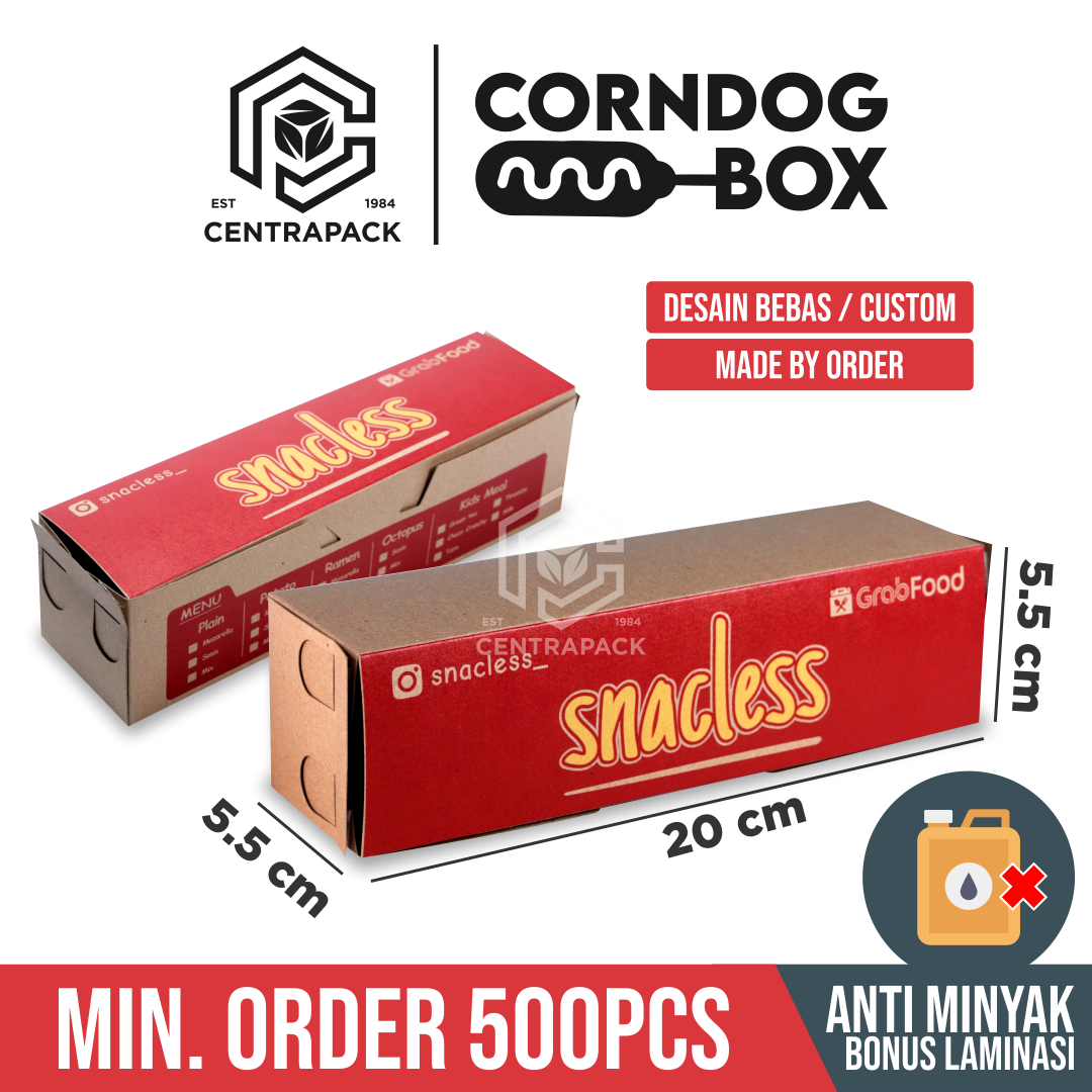 Jual Corn Dog Box-Custom | Shopee Indonesia