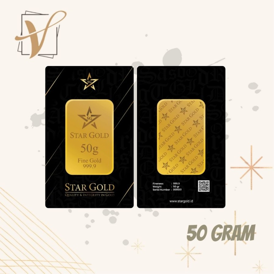 Jual Logam Mulia Star Gold 50 Gr | Shopee Indonesia