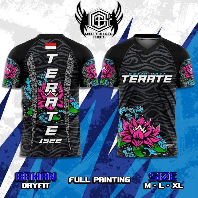 Jual KAOS JERSEY TERATE BUNGA//KAOS JERSEY PSHT//KAOS JERSEY HITAM ...