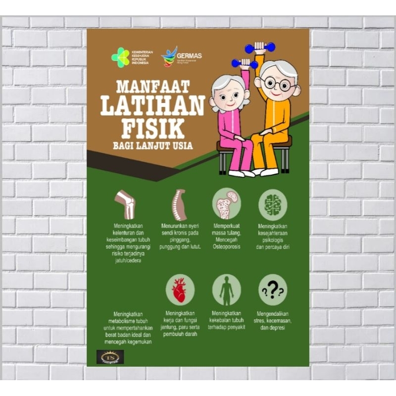 Jual Poster Kesehatan Tentang Manfaat Latihan Fisik Bagi Lanjut Usia ...