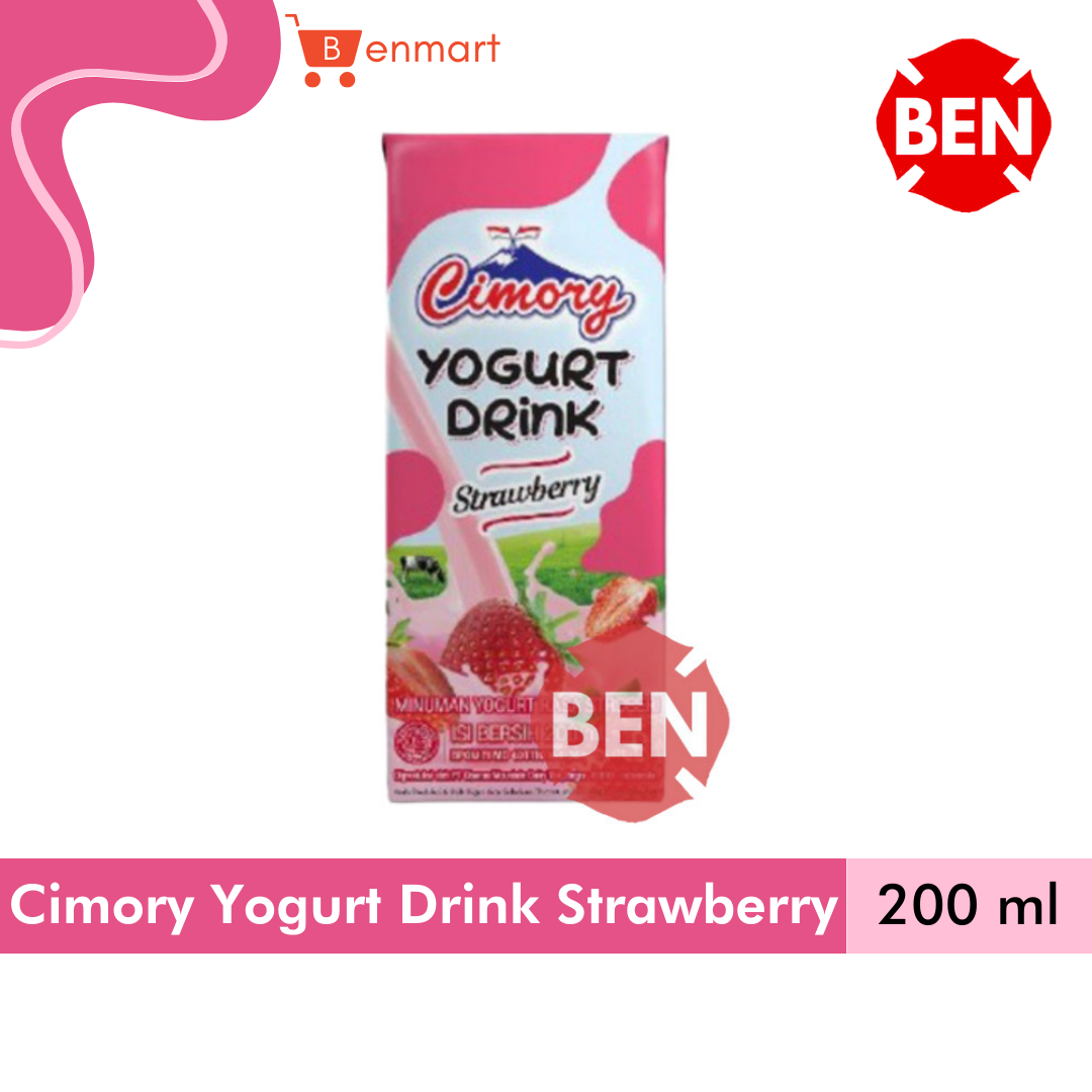 Jual Cimory Yogurt Drink STRAWBERRY 200ml 200 ml Minuman Kotak Stroberi Dus | Shopee Indonesia