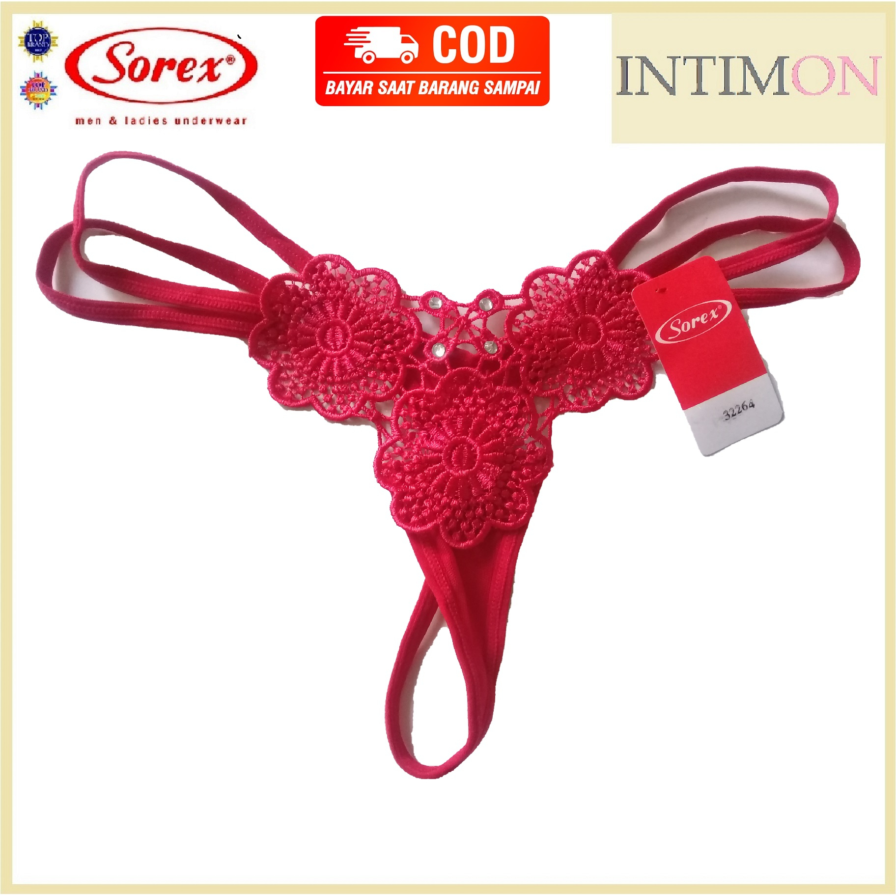 Jual CELANA DALAM SEKSI G-STRING TALI SAMPING SOREX 32264 TRASPARANT CD TALI THONG PAKAIAN DALAM ...