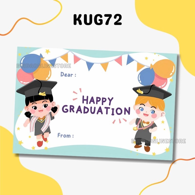 Jual Kartu Ucapan Happy Graduation Stiker Label Selamat Wisuda Hari ...