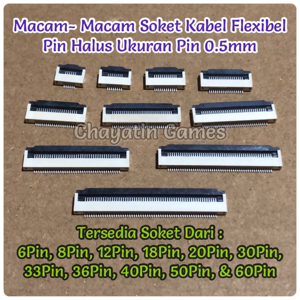 Jual Macam Macam Soket Kabel Flexibel Halus 0.5mm Dengan Berbagai ...