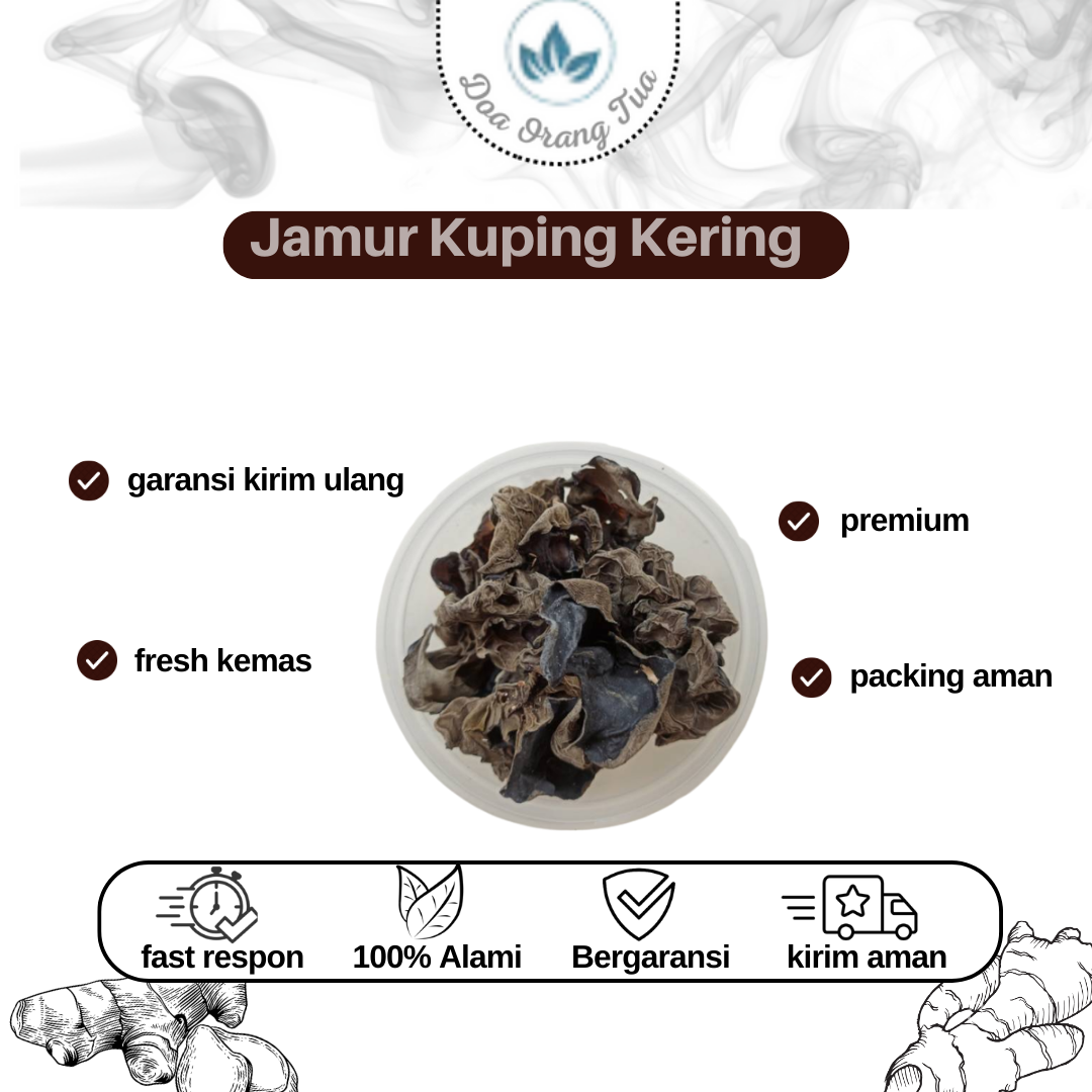Jual JAMUR KUPING KERING HITAM FRESH 500gr | Shopee Indonesia
