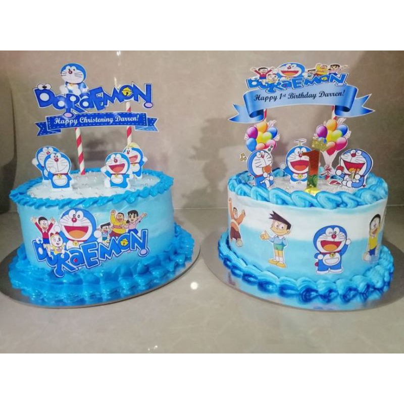 Jual Topper Cake karakter doraemon / topper kue ulang tahun | Shopee ...