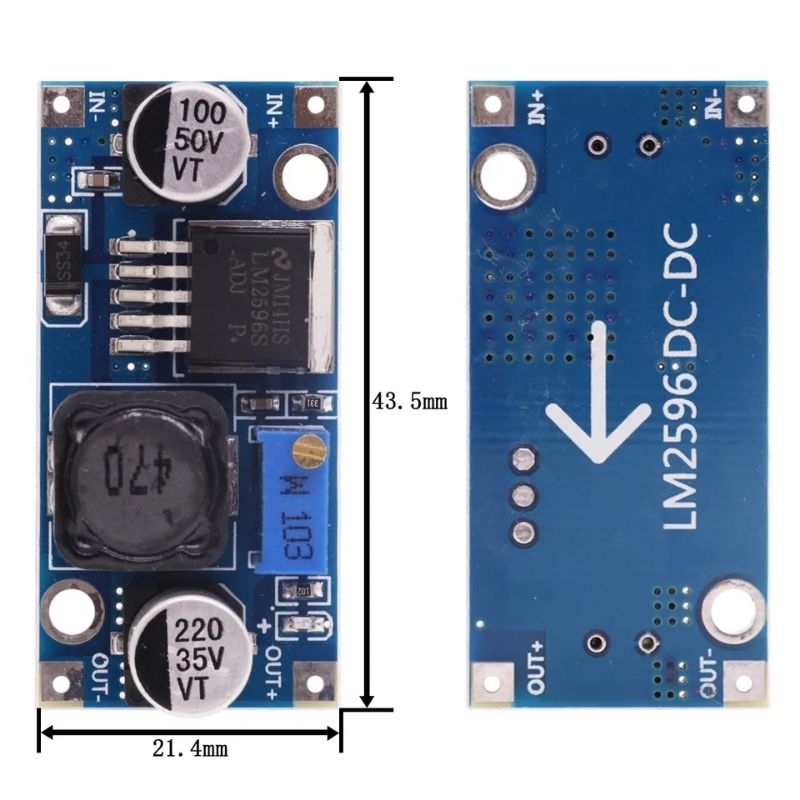 Jual LM2596 step down dc to dc regulator voltage 3A boost buvk ...