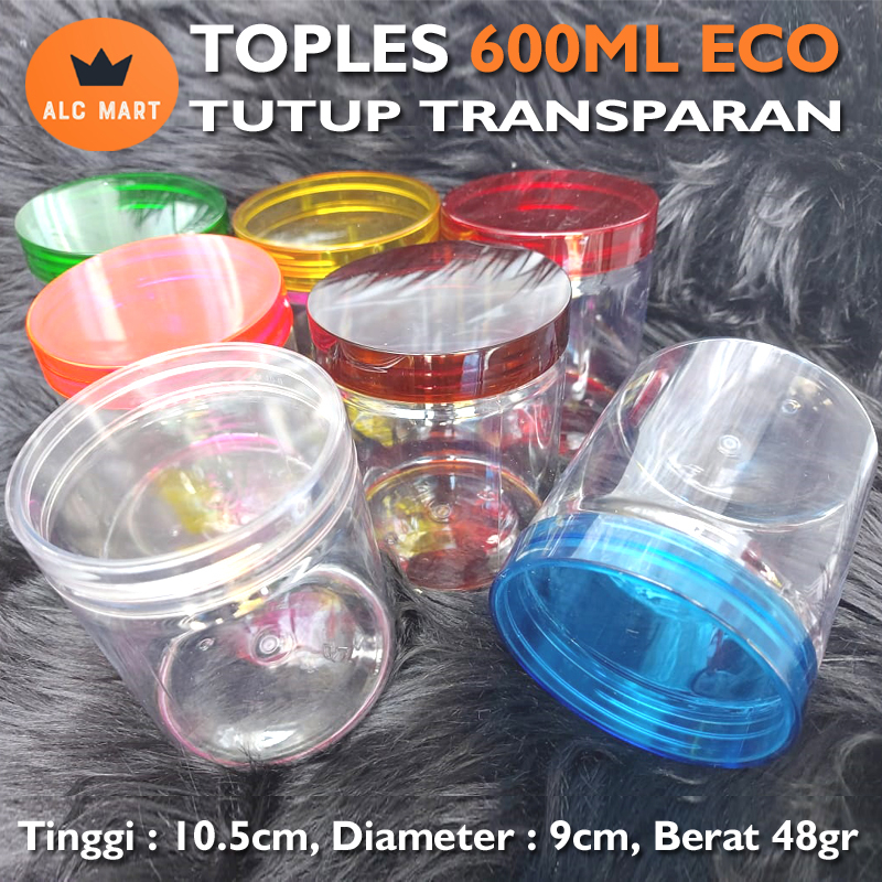 Jual TOPLES TABUNG 600ML ECO TUTUP TRANSPARAN / TOPLES 600ML TUTUP TRANSPARAN | Shopee Indonesia