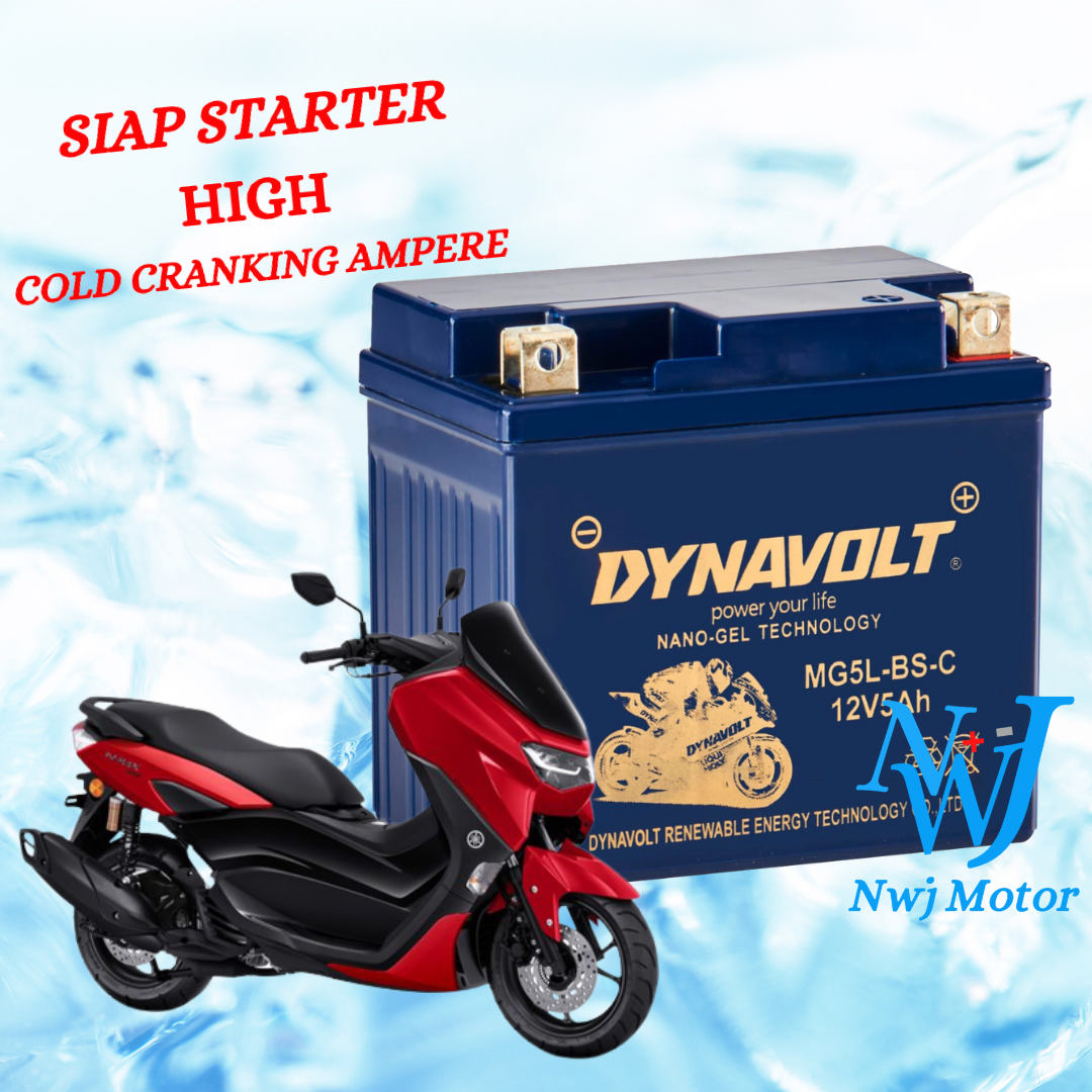 Jual Aki Kering Motor Yamaha NMax Aerox 155 Lexi MG5L DYNAVOLT YTZ6V ...