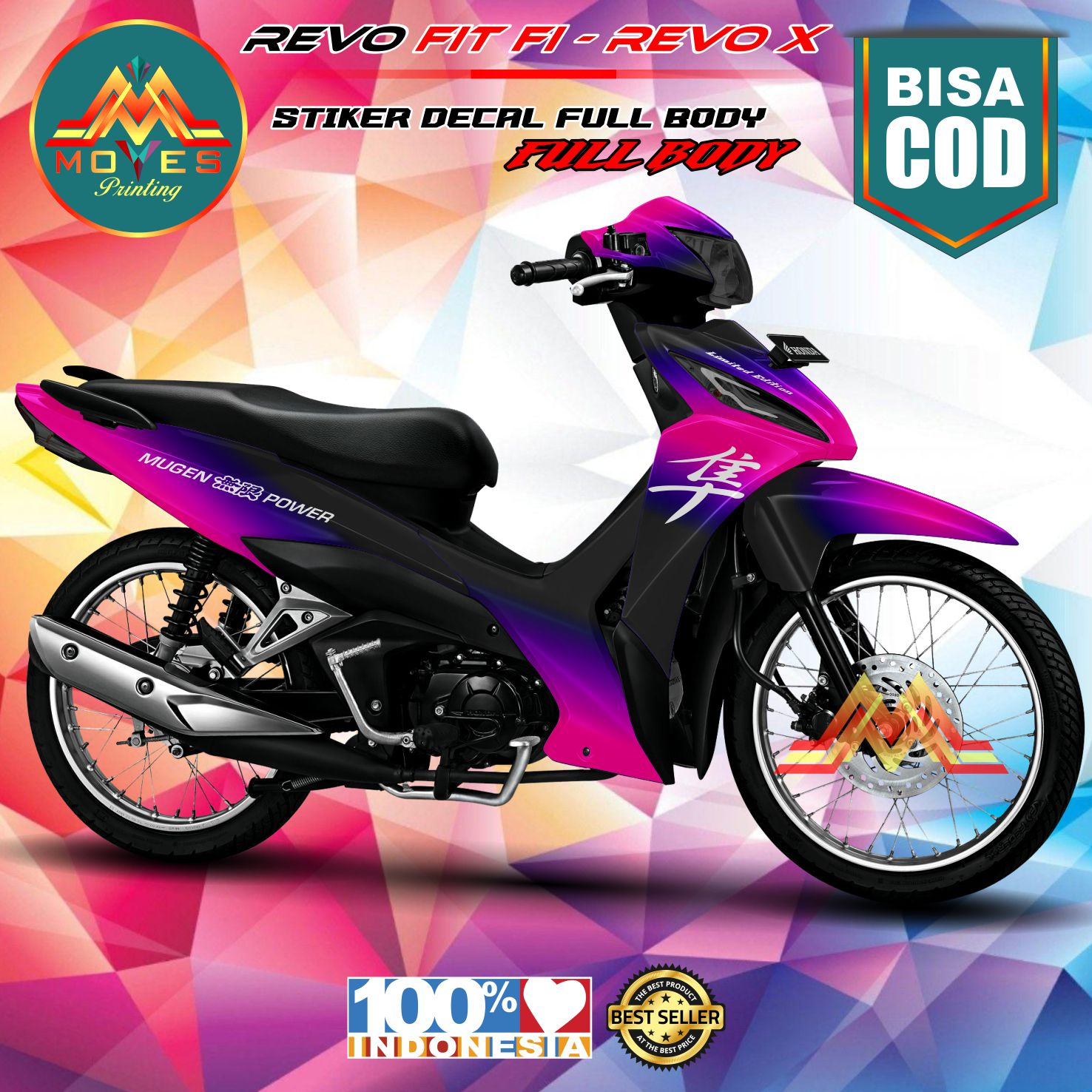 Jual stiker revo fit fi decal stiker motor revo fit fi stiker variasi ...