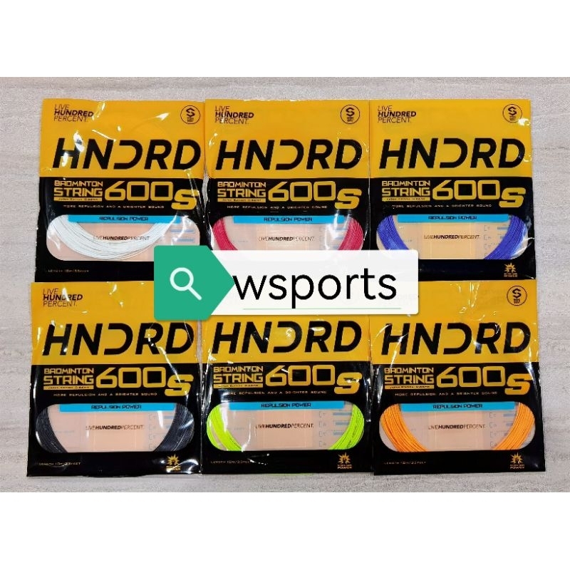 Jual Senar Badminton Hundred HNDRD 600S 600 S Original | Shopee Indonesia
