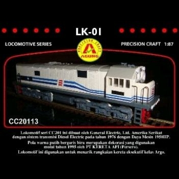 Jual MINIATUR LOKOMOTIF CC201 DUA GARIS BIRU skala HO | Shopee Indonesia