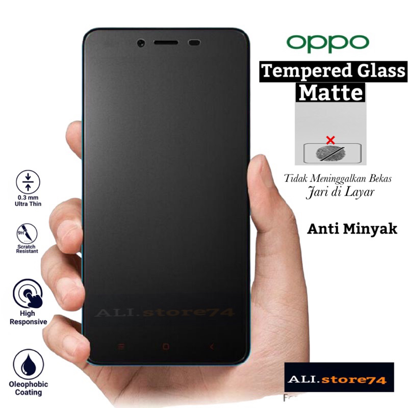 Jual ALIstore - Matte Glass 9H Full Layar Oppo F1 F1F F1FW F1S F3 F5 F5 ...