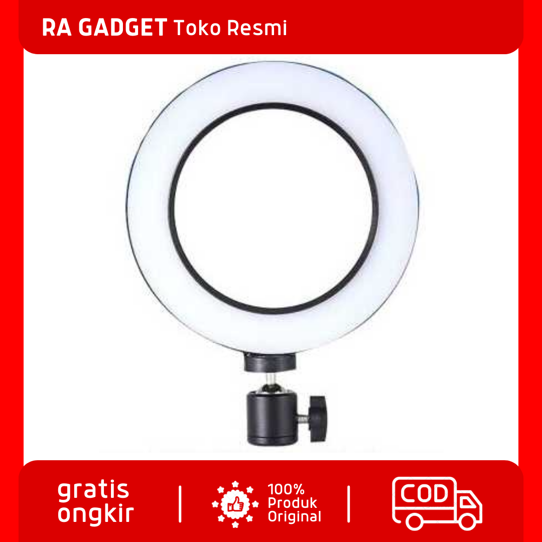 Jual Lampu Halo Ring Light LED Kamera 8W 6 Inch / Lampu Ringlight ...