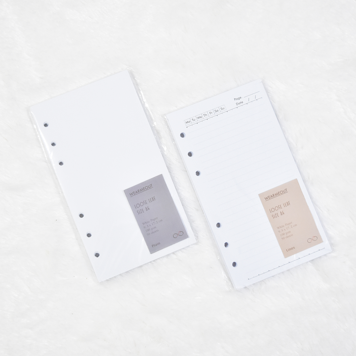 Jual Kertas Loose Leaf 6 Ring Binder Paper A6 / Isi Ulang Kertas Binder ...