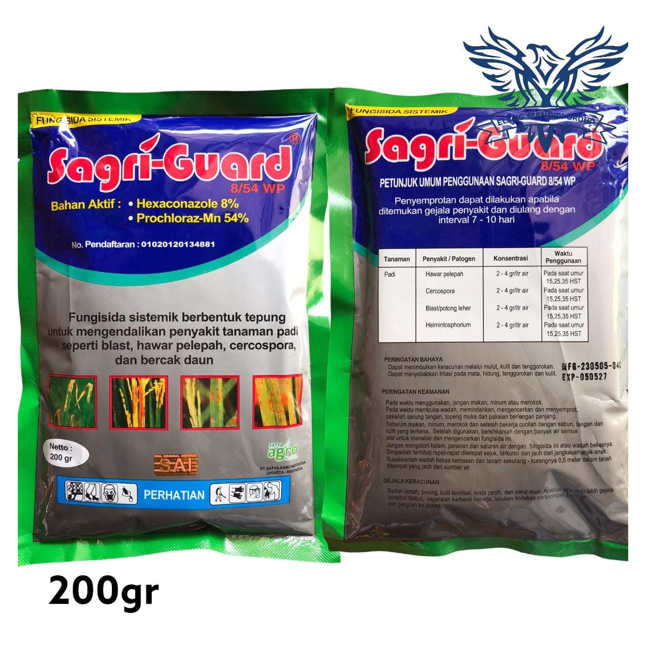 Jual Sagri Guard 8/54 WP 200gr Fungisida Sistemik Heksakonazol ...