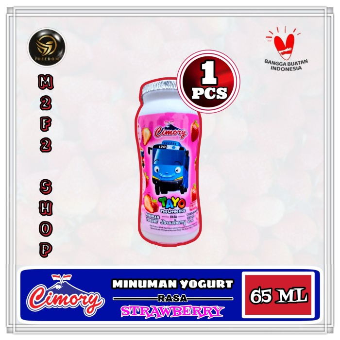 Jual Yogurt Cimory Drink Mini Stroberi | Strawberry - 65 ml (Kemasan Satuan) | Shopee Indonesia