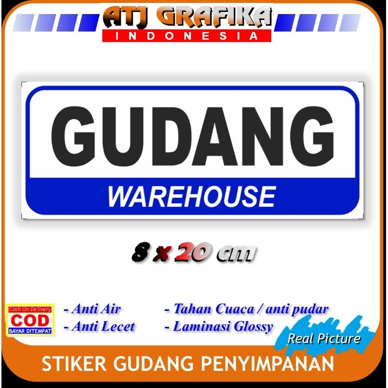 Jual Stiker new gudang penyimpanan barang sticker warehouse toko kantor ...