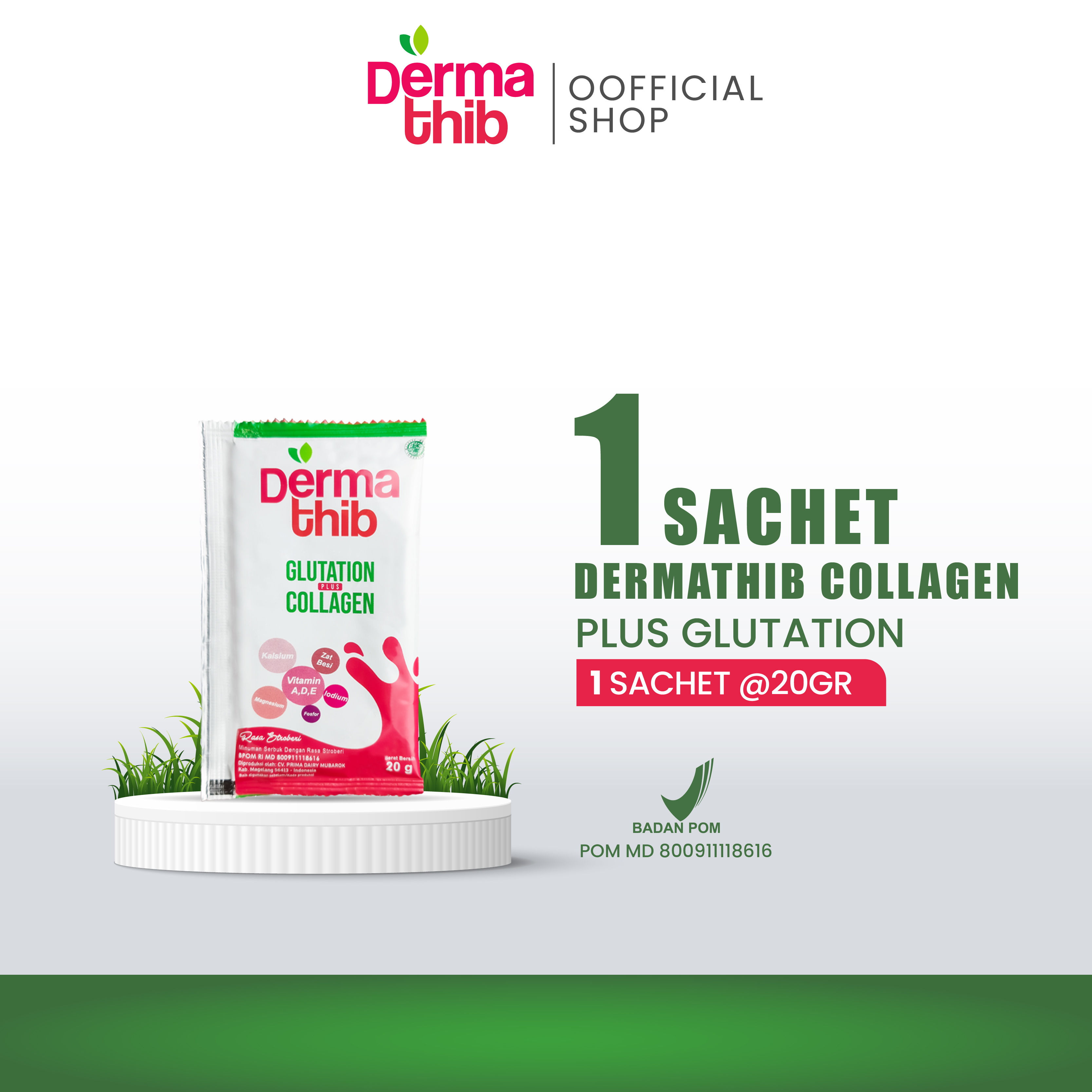 Jual DERMATHIB - Collagen Drink Plus Glutation Minuman Kolagen dan ...