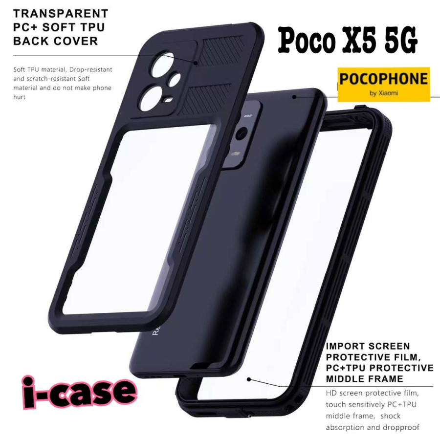 Jual Xiaomi POCO X5 5G WATER PROOF CASE 360 WATERPROOF MARS SERIES ...