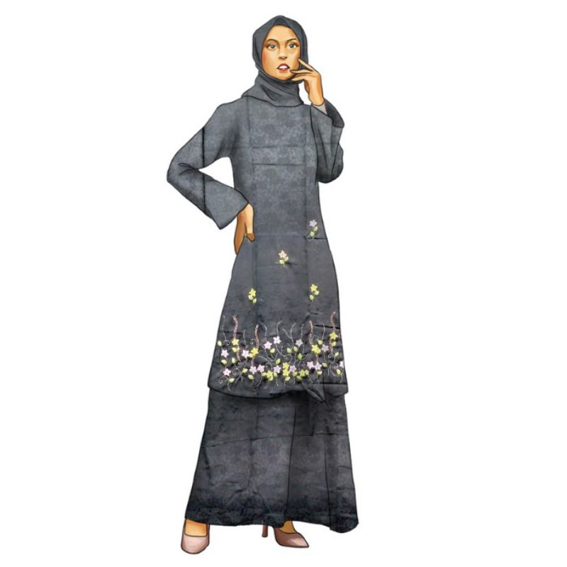 Jual Sircinta Bahan Baju Kurung KPSD 002 | Motif Kapas Berlian Pinggul ...