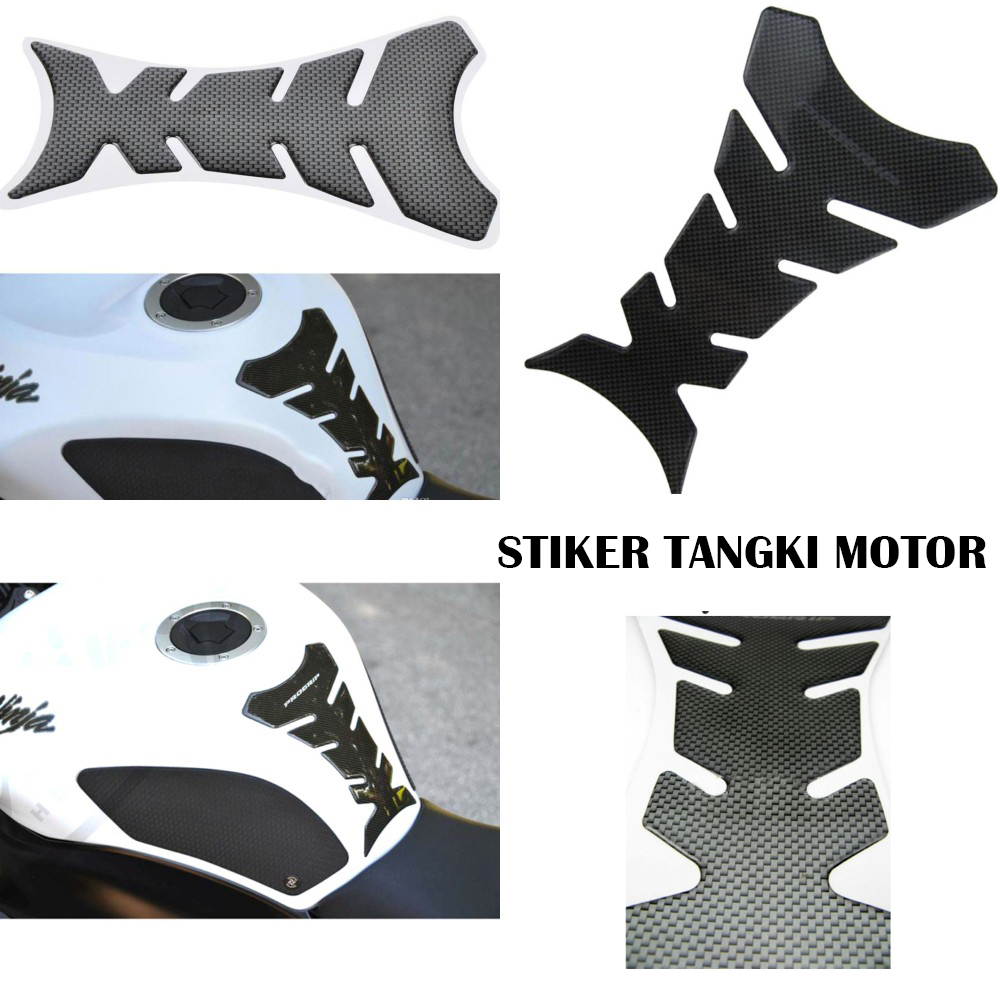 Jual Tankpad Stiker Tangki Motor Carbon Fiber Sticker Motor Tempelan ...