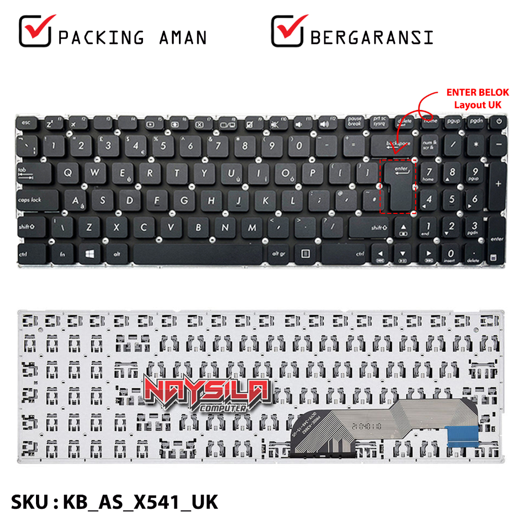 Jual Keyboard Asus X541 X541U X541S X541N X541L X541NA X541LA R541U ...