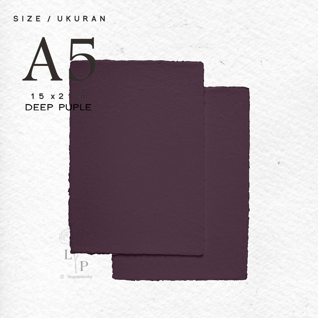 Jual Kertas Daur Ulang / Handmade Paper / Recycle Paper - warna Deep ...