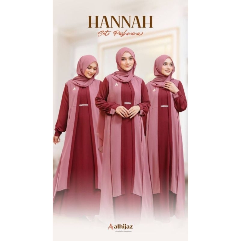 Jual Imran Hannah by Alhijaz (Mom Set Pashmina) | Shopee Indonesia