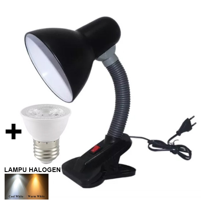 Jual Lampu Belajar Jepit / Lampu Kerja / Meja / Lampu Reptil Fitting ...