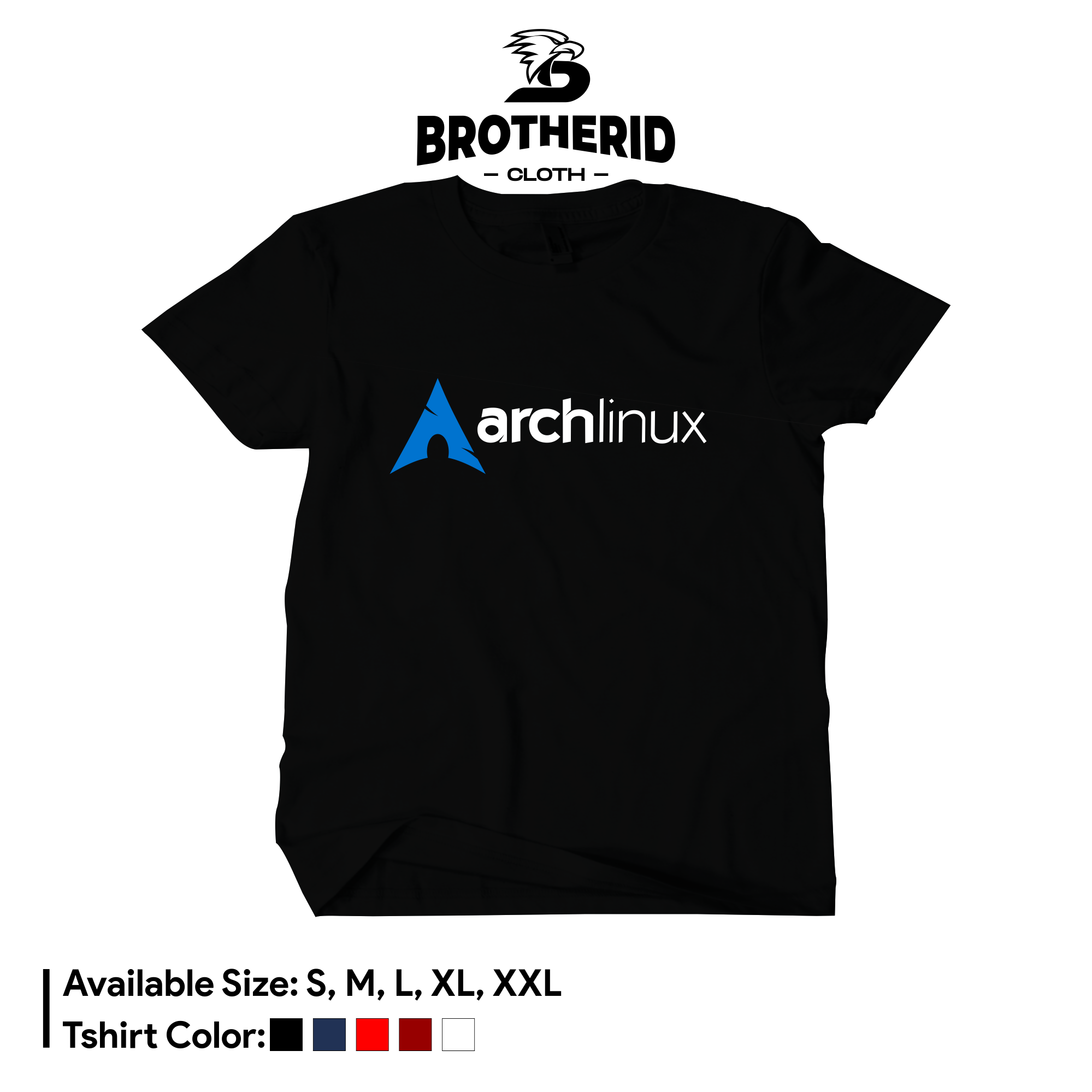 Jual Kaos Arch Linux ArchLinux Baju Distro IT Programmer Web Geek ...