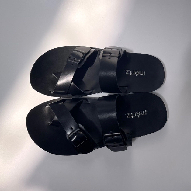 Jual Mertz Men Leo Sendal Slip On Pria/Sandal Kulit Pria (Genuine ...