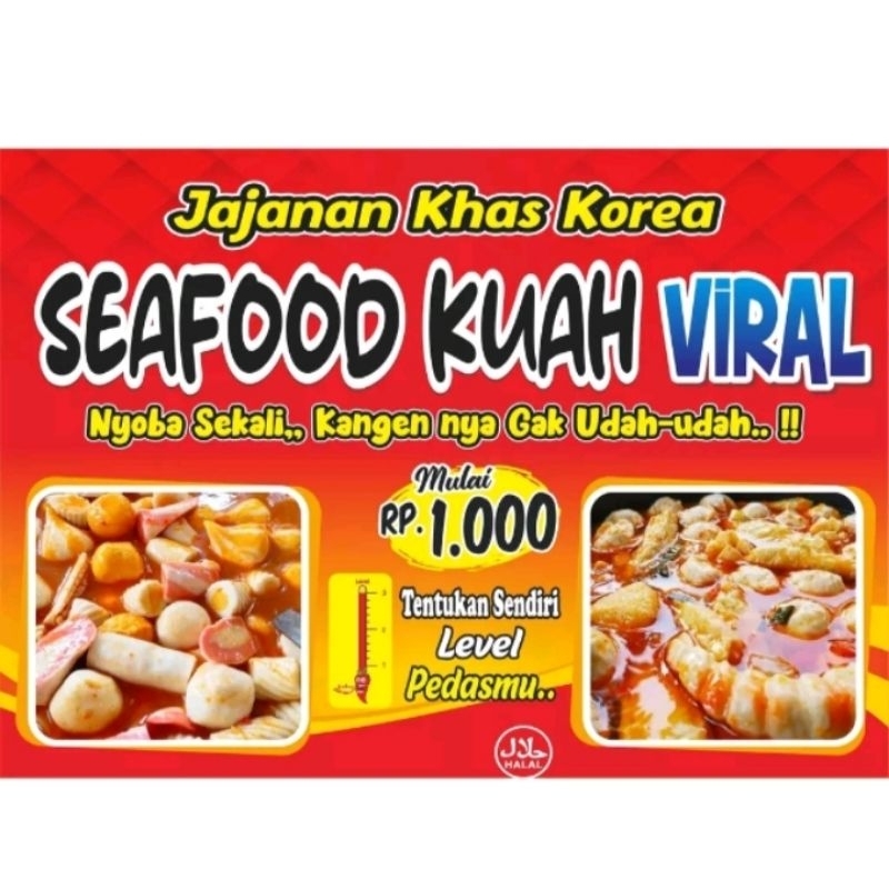 Jual SPANDUK BANNER SEAFOOD KUAH, PENTOL | Shopee Indonesia