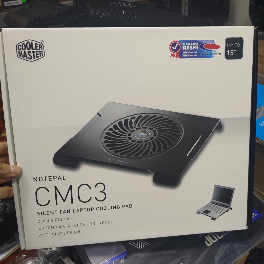 Jual Cooling Pad CoolerMaster Notepal CMC3 Cooler Master Silent Kipas ...