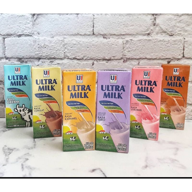 Jual Ultra milk susu UHT 200ml | Shopee Indonesia
