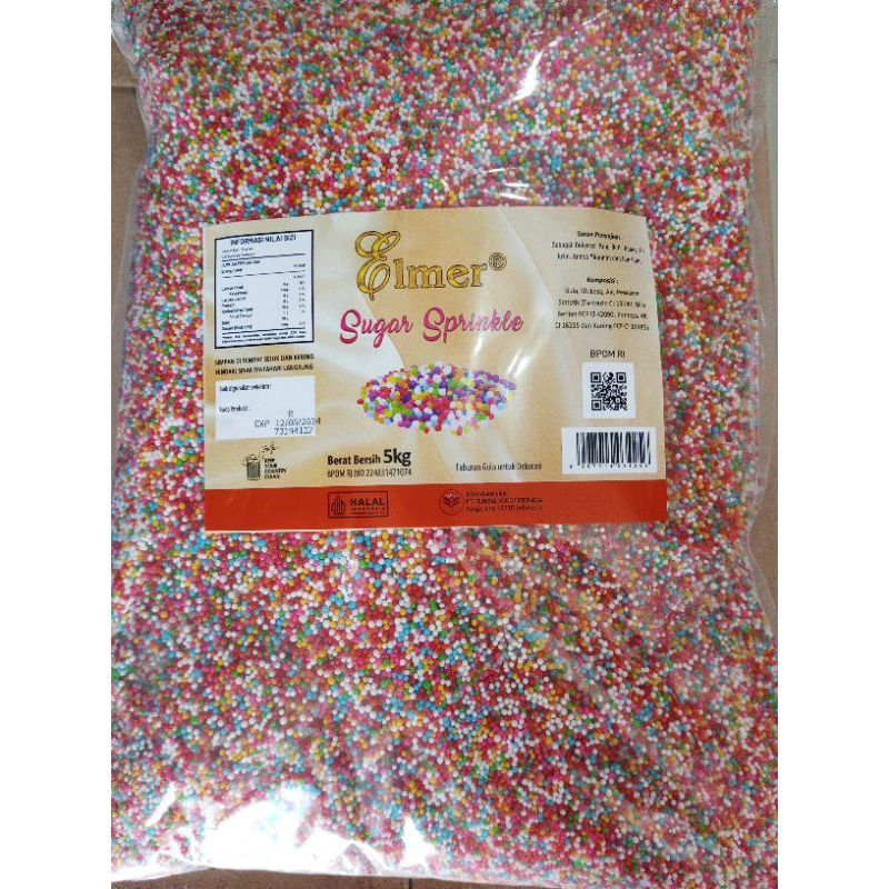 Jual Elmer Sprinkle Sugar Trimit Kemasan 5 KG | Shopee Indonesia
