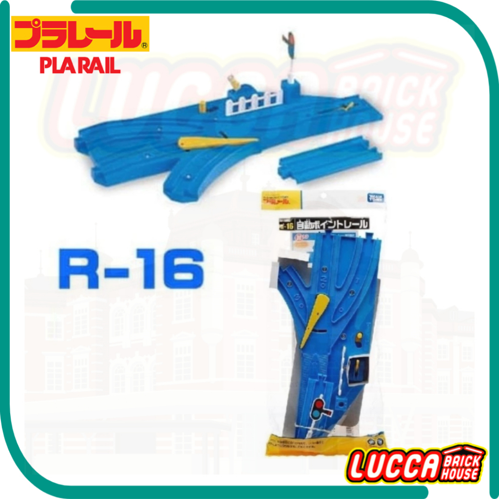 Jual Plarail R-16 Automatic Turnout Rail with Half Straight Rail ...
