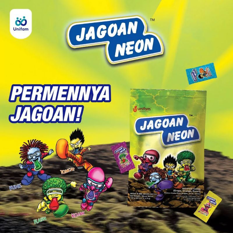 Jual Permen JAGOAN NEON (kemasan bag dan renceng) | Shopee Indonesia
