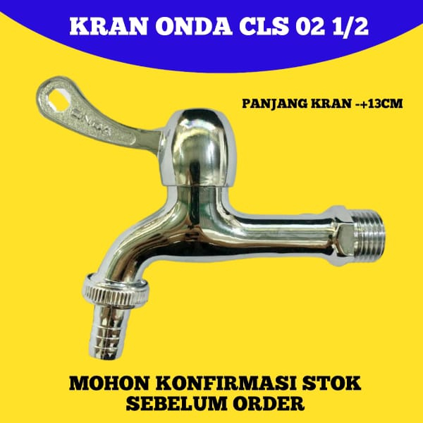 Jual KRAN AIR ONDA CLS 02 1/2" KERAN TEMBOK TAMAN CUCI TANGAN PUTAR Asli | Shopee Indonesia