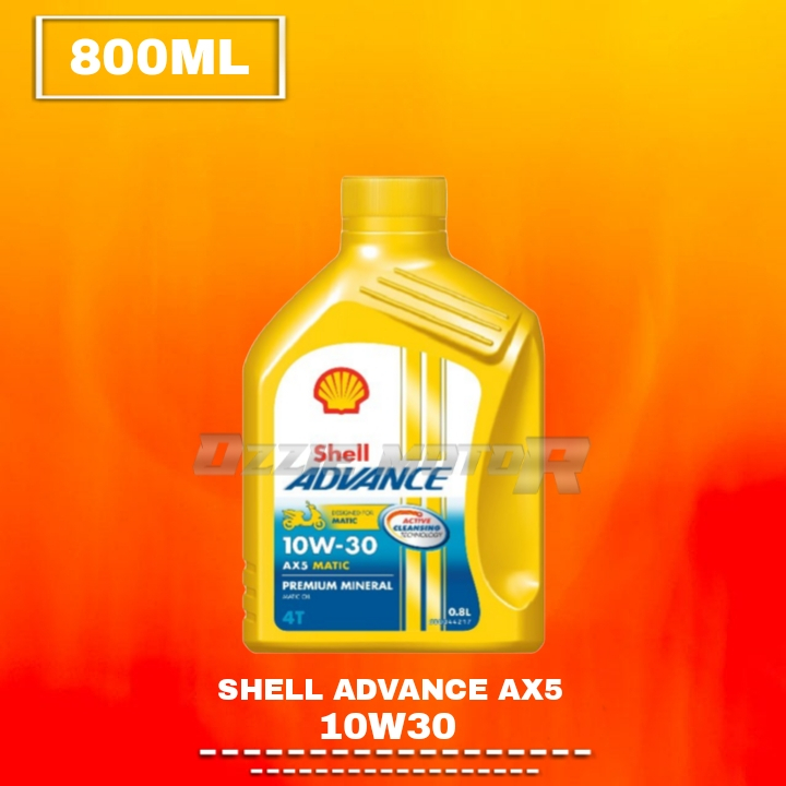 Jual Shell Advance AX5 Scooter 10W-30 10W/30 20W-40 20W/40 MB 800ml 4T ...