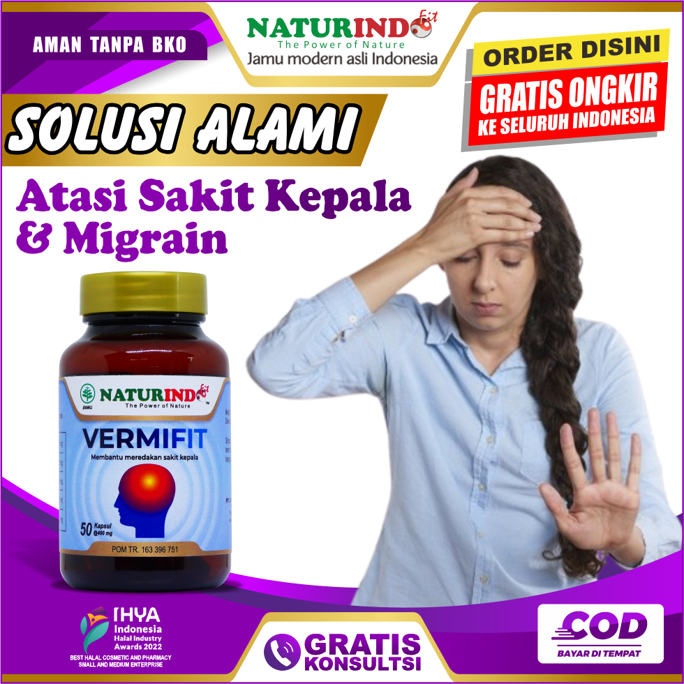 Jual VERMIFIT OBAT SAKIT KEPALA VERTIGO MIGRAIN HERBAL VERTIGO SAKIT ...