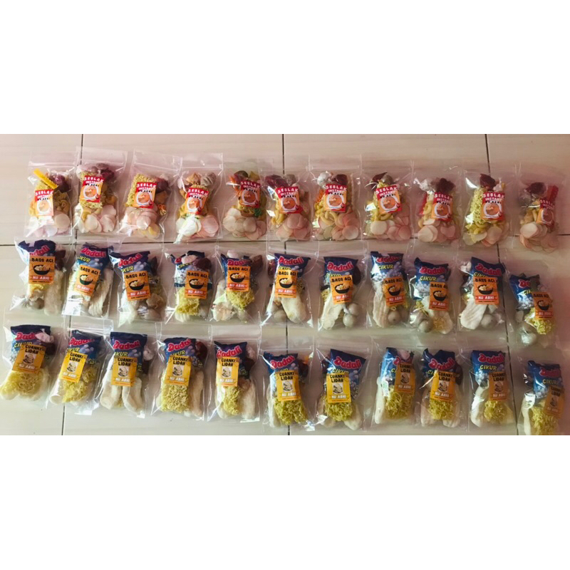 Jual Paket komplit isi 10 Seblak , 10 Baso Aci , 10 Cuanki lidah Instan ...