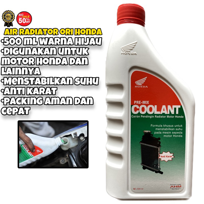 Jual Cairan Pendingin Air Radiator AHM Honda 500 ml | Shopee Indonesia