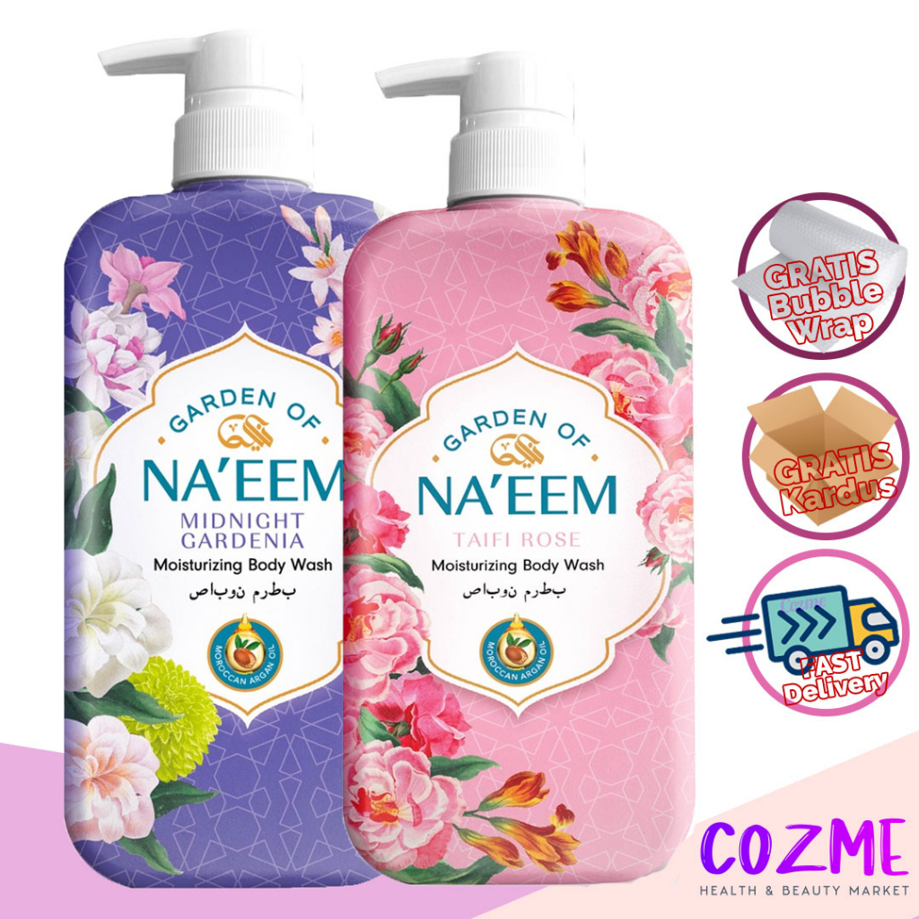 Jual GARDEN OF NAEEM Moisturizing Body Wash 480mL Pump | Shopee Indonesia