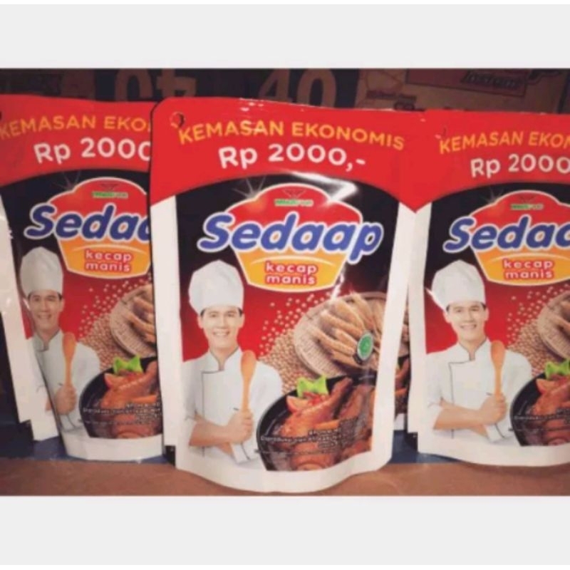 Jual KECAP SEDAAP REFILL 2000 // 1 PAKET ISI 2 | Shopee Indonesia
