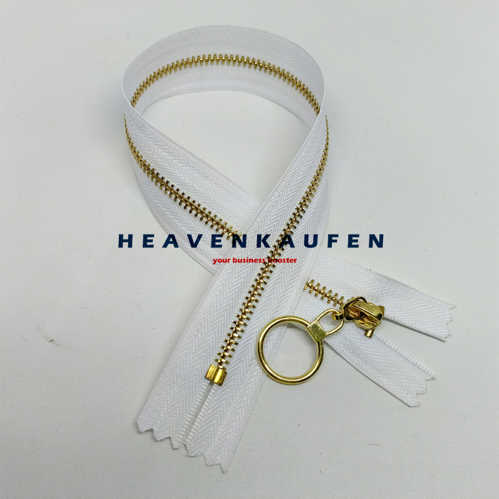 Jual Resleting Zipper Ritsleting 30 cm Type Gigi Besi No 3 Gold Emas ...