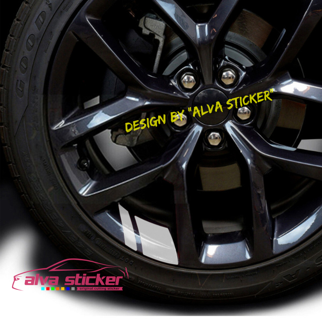 Jual terlaris sticker velk rims 4 pcs untuk ring 16-21 stiker velg ...