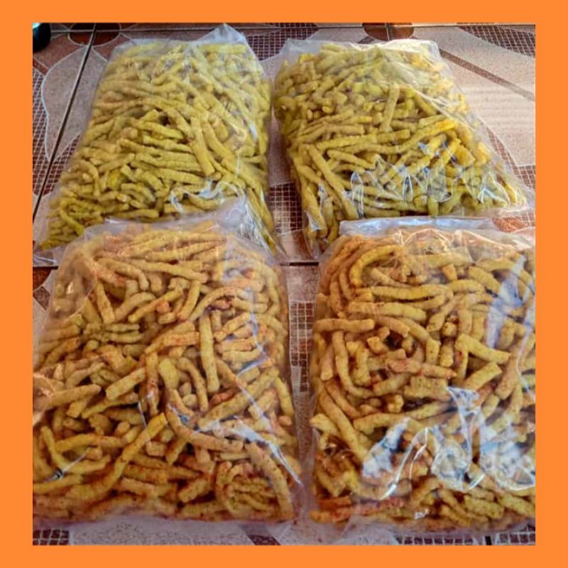 Jual Kerupuk mie jadul / krupuk mie jujut pedas ori / cemilan snack ...