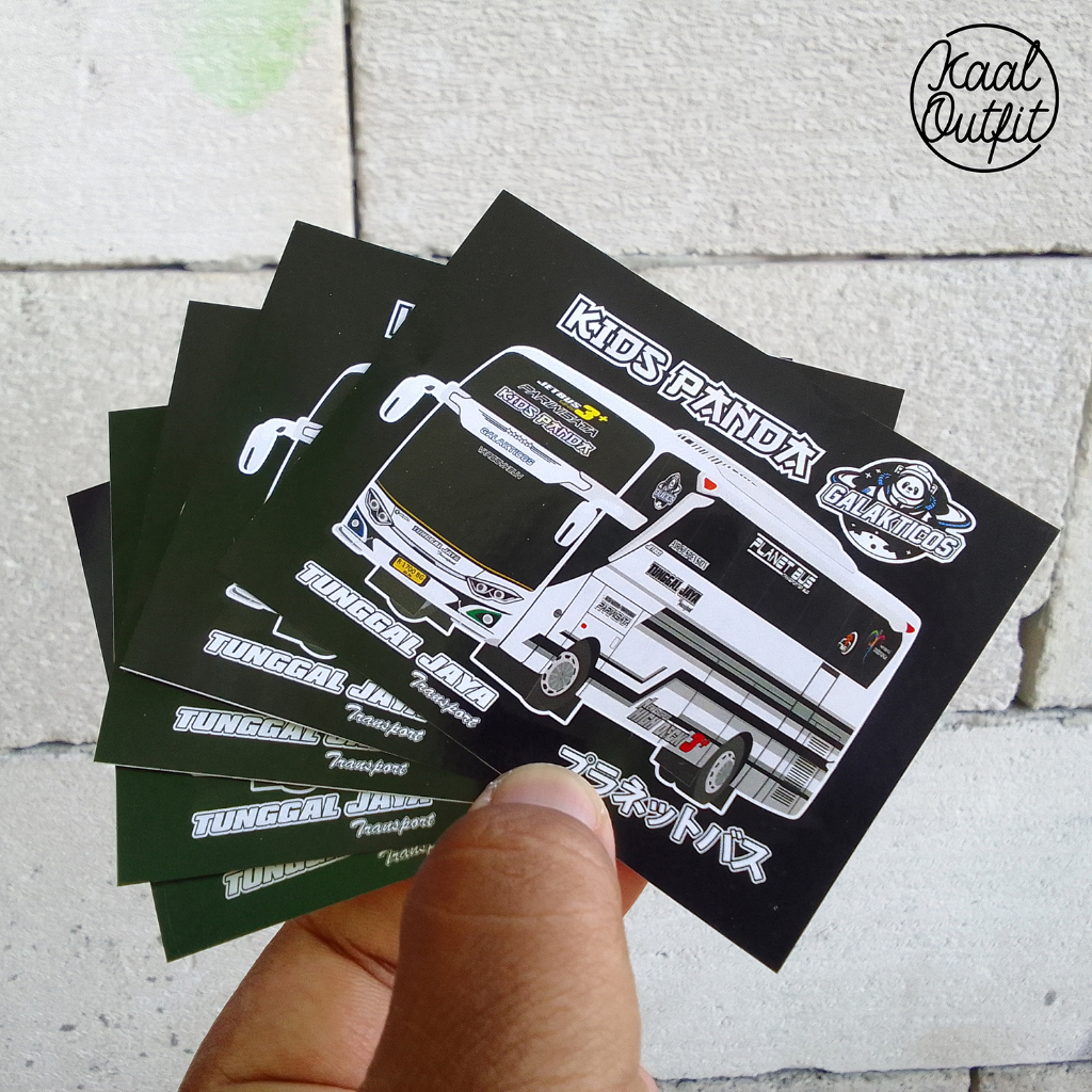 Jual 5 pcs sticker bus ukuran 8cm x 7cm | Shopee Indonesia